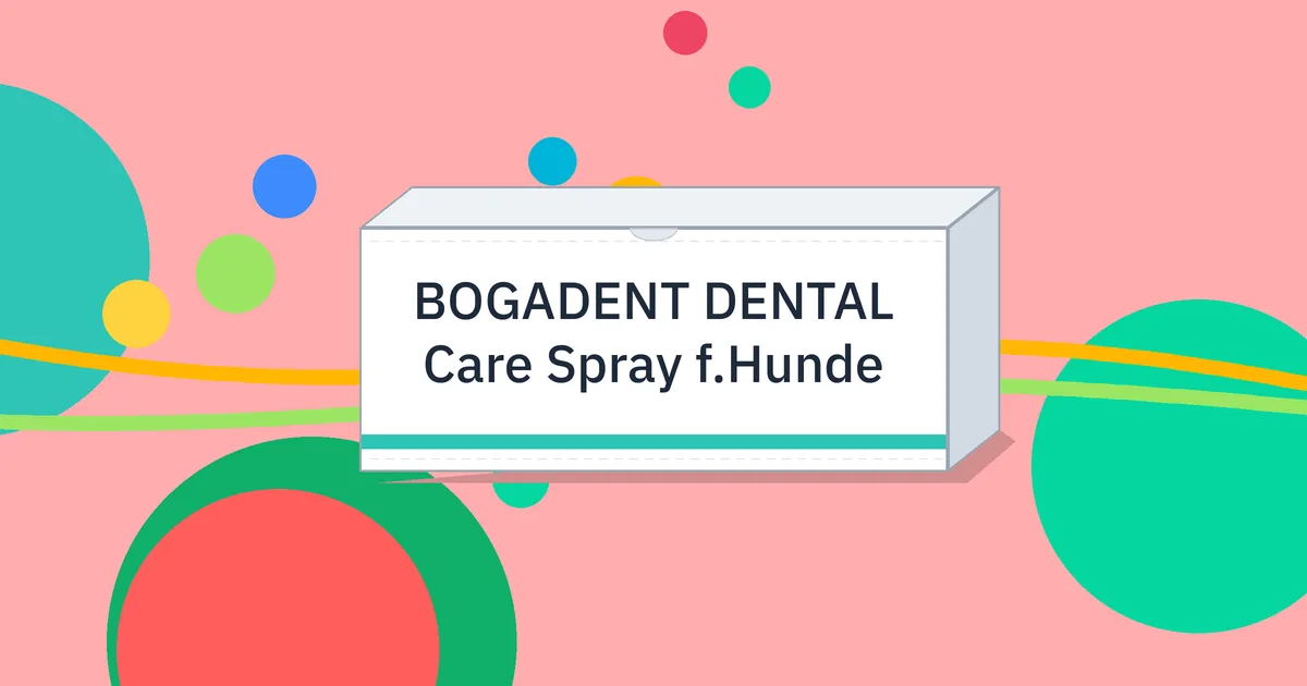 Symbolbild: Packung mit der Aufschrift BOGADENT DENTAL Care Spray f.Hunde (PZN 11872513) – Verfügbarkeit und Bezug in Apotheken in Frankfurt am Main