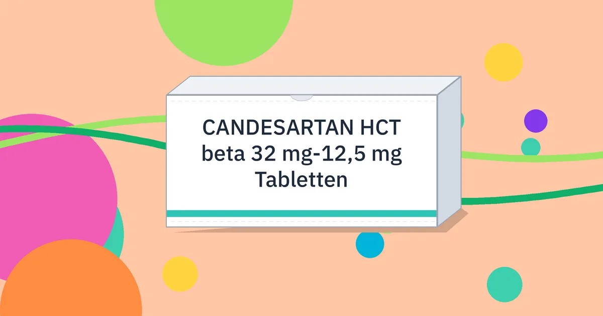 Symbolbild: Packung mit der Aufschrift CANDESARTAN HCT beta 32 mg-12,5 mg Tabletten (PZN 19211231) – Verfügbarkeit und Bezug in Apotheken in Frankfurt am Main