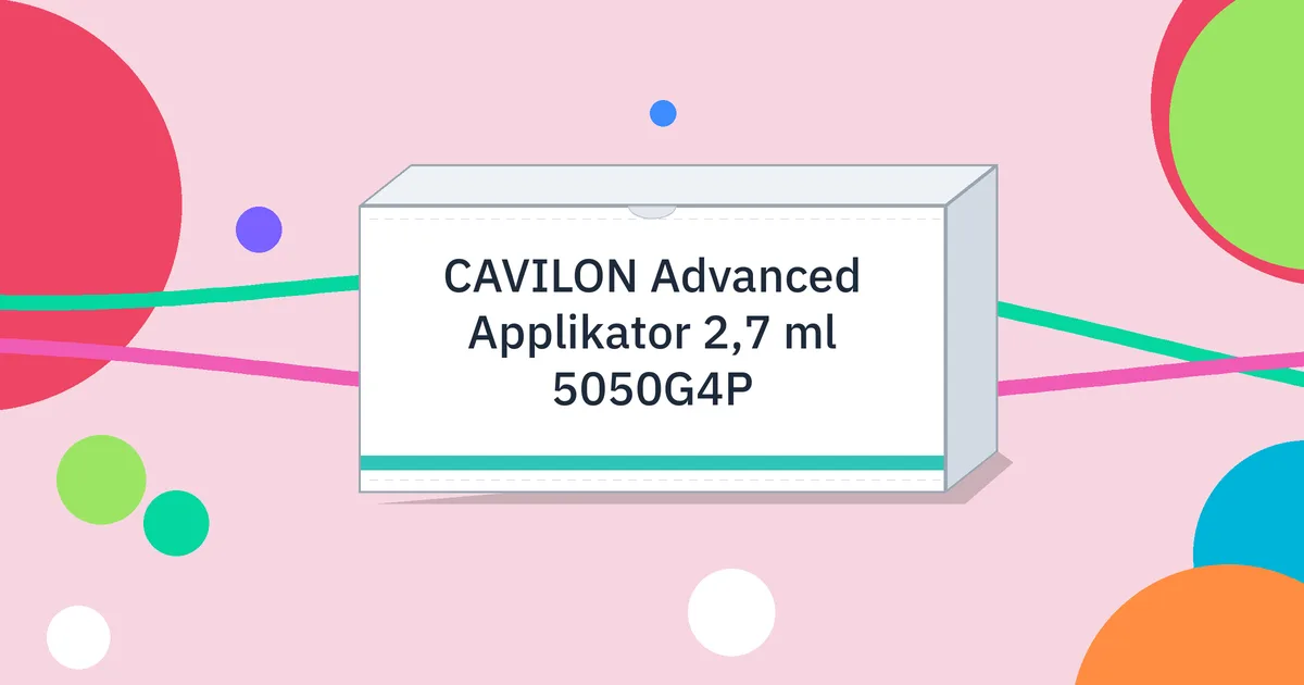 Symbolbild: Packung mit der Aufschrift CAVILON Advanced Applikator 2,7 ml 5050G4P (PZN 15635359) – Verfügbarkeit und Bezug in Apotheken in Frankfurt am Main