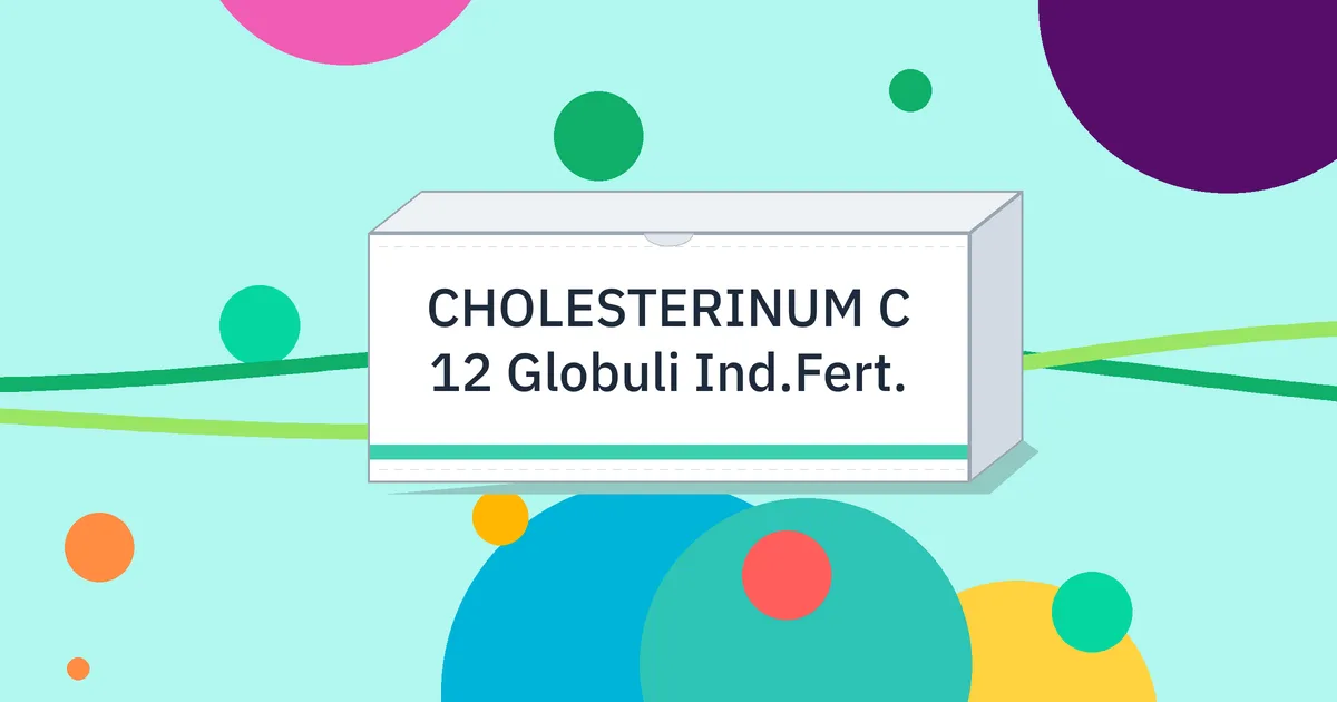 Symbolbild: Packung mit der Aufschrift CHOLESTERINUM C 12 Globuli Ind.Fert. (PZN 17647800) – Verfügbarkeit und Bezug in Apotheken in Frankfurt am Main