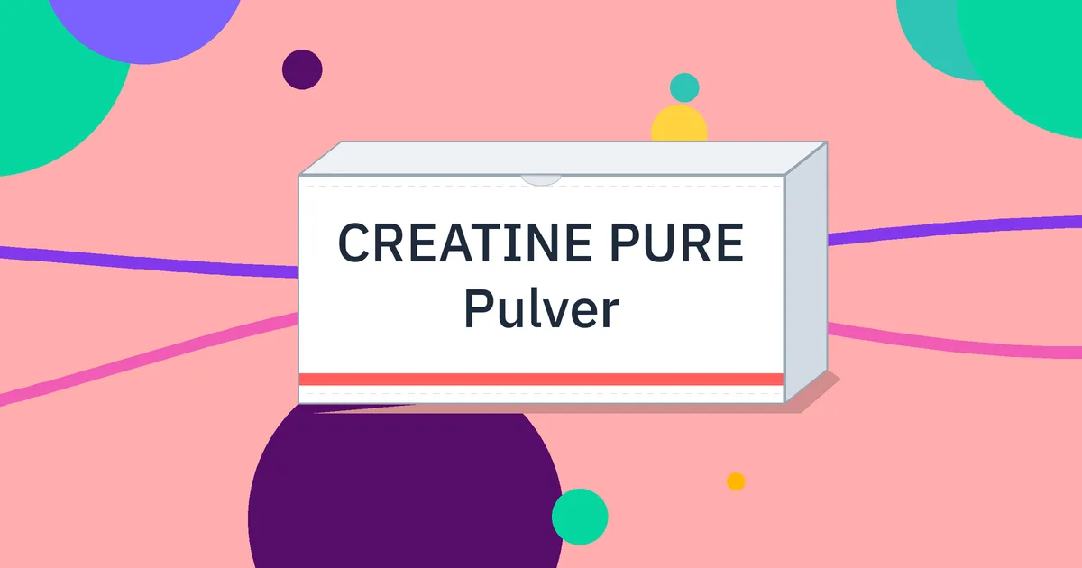 Symbolbild: Packung mit der Aufschrift CREATINE PURE Pulver (PZN 20279889) – Verfügbarkeit und Bezug in Apotheken in Frankfurt am Main