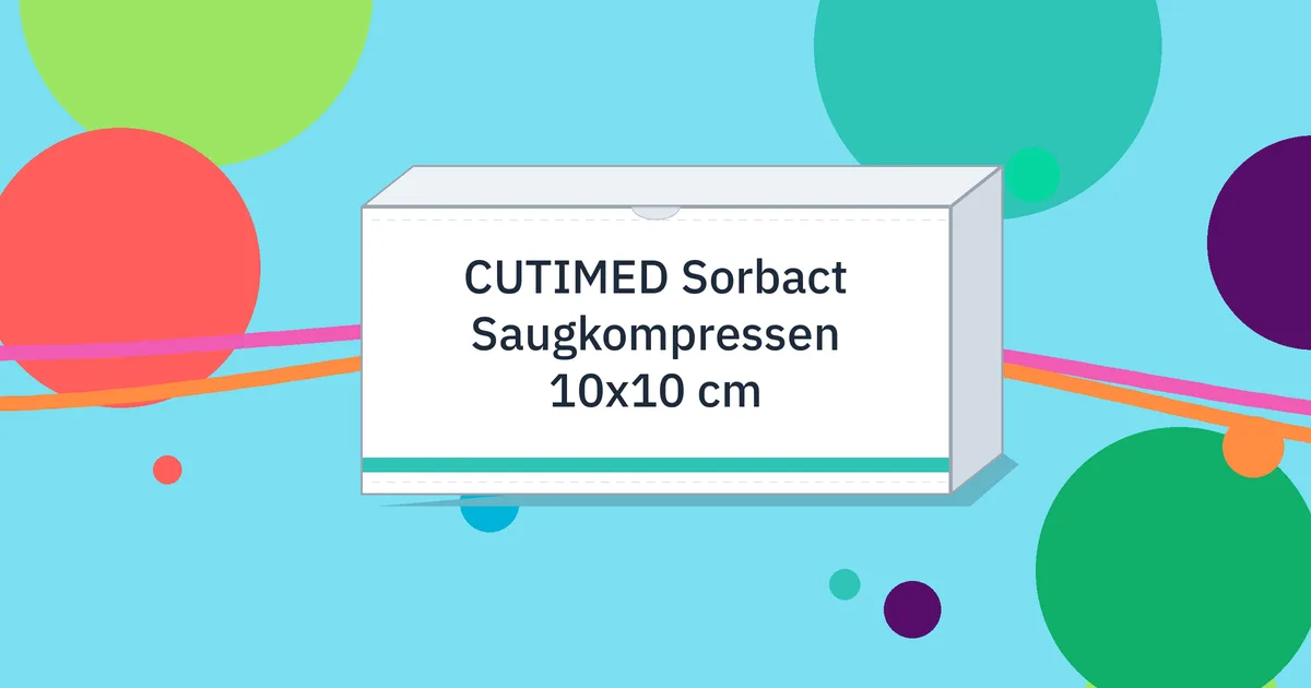 Symbolbild: Packung mit der Aufschrift CUTIMED Sorbact Saugkompressen 10x10 cm (PZN 18268542) – Verfügbarkeit und Bezug in Apotheken in Frankfurt am Main
