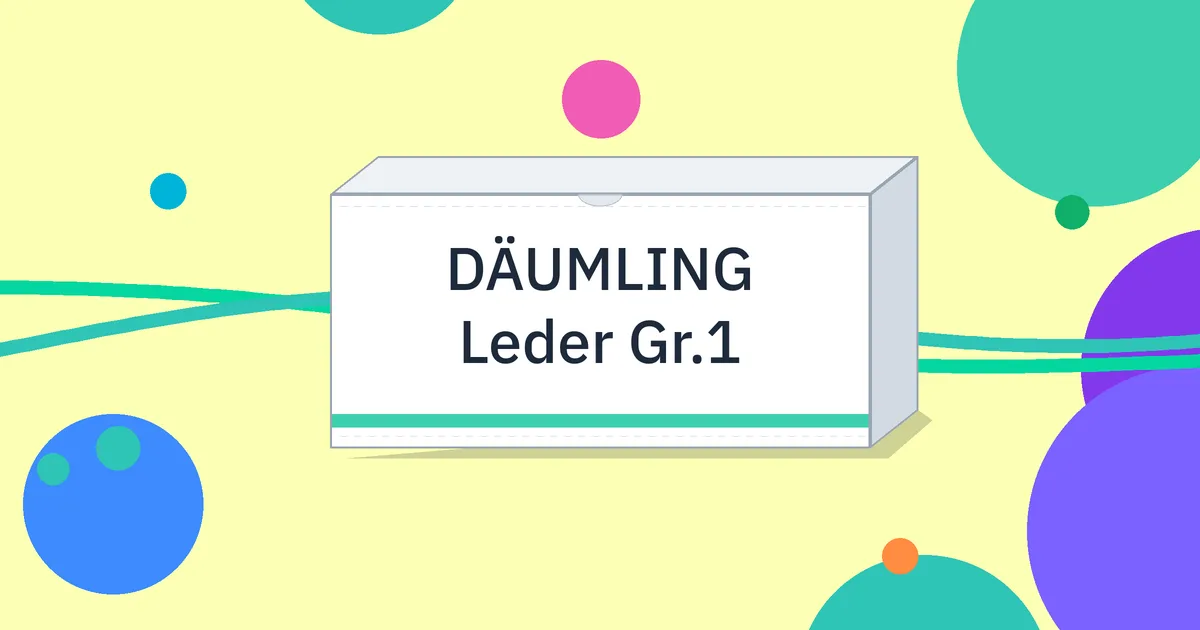 Symbolbild: Packung mit der Aufschrift DÄUMLING Leder Gr.1 (PZN 08517145) – Verfügbarkeit und Bezug in Apotheken in Frankfurt am Main