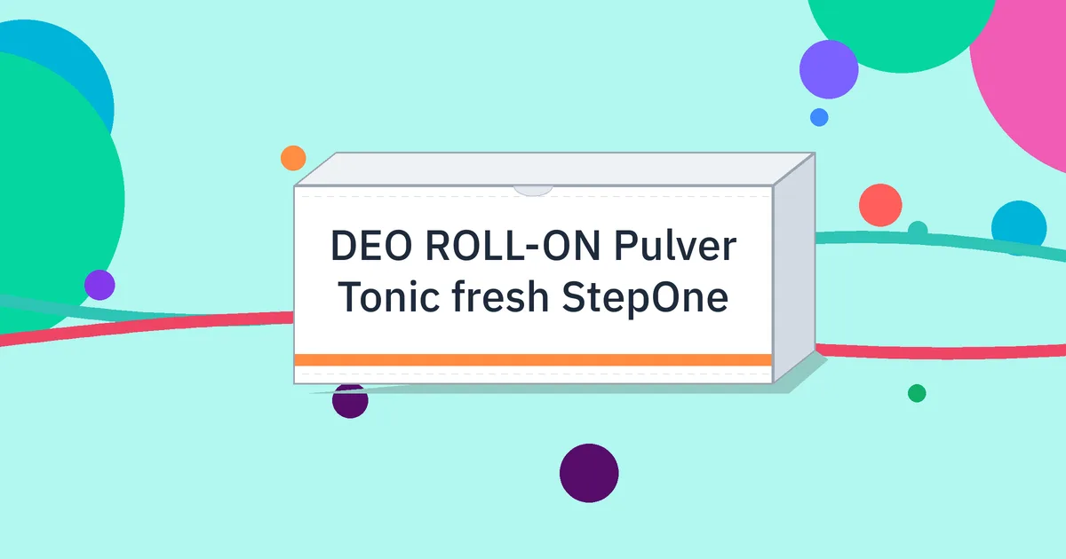 Symbolbild: Packung mit der Aufschrift DEO ROLL-ON Pulver Tonic fresh StepOne (PZN 18054120) – Verfügbarkeit und Bezug in Apotheken in Frankfurt am Main
