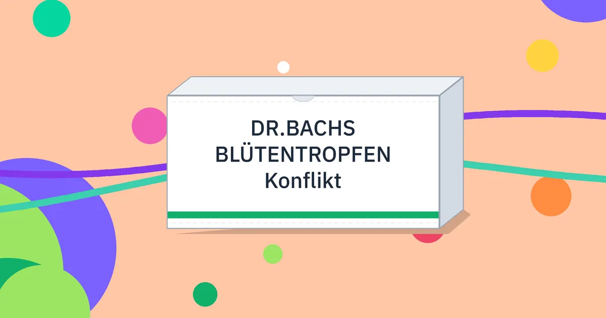 Symbolbild: Packung mit der Aufschrift DR.BACHS BLÜTENTROPFEN Konflikt (PZN 17193753) – Verfügbarkeit und Bezug in Apotheken in Frankfurt am Main
