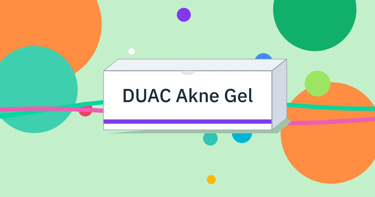 Symbolbild: Packung mit der Aufschrift DUAC Akne Gel (PZN 09693884) – Verfügbarkeit und Bezug in Apotheken in Frankfurt am Main