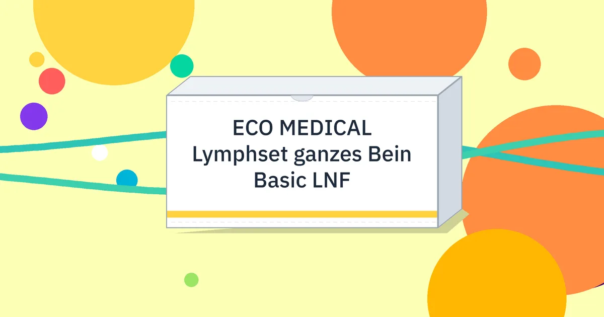Symbolbild: Packung mit der Aufschrift ECO MEDICAL Lymphset ganzes Bein Basic LNF (PZN 14167146) – Verfügbarkeit und Bezug in Apotheken in Frankfurt am Main