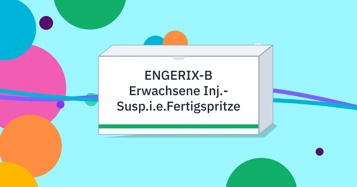 Symbolbild: Packung mit der Aufschrift ENGERIX-B Erwachsene Inj.-Susp.i.e.Fertigspritze (PZN 17370824) – Verfügbarkeit und Bezug in Apotheken in Frankfurt am Main