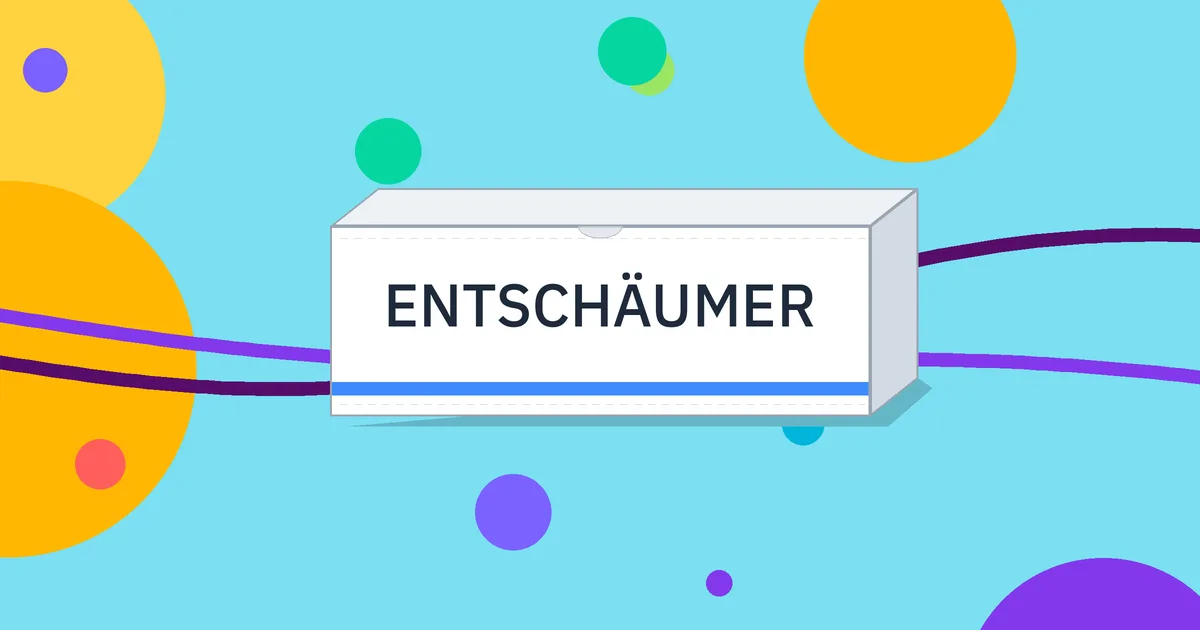 Symbolbild: Packung mit der Aufschrift ENTSCHÄUMER (PZN 03401840) – Verfügbarkeit und Bezug in Apotheken in Frankfurt am Main