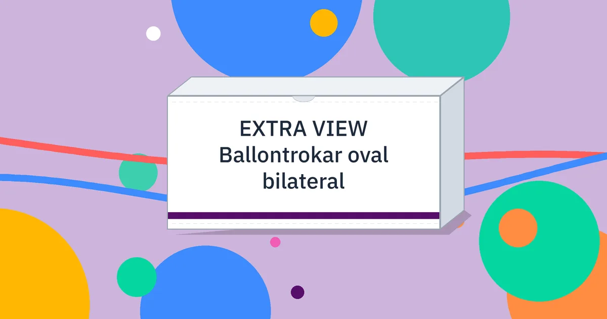 Symbolbild: Packung mit der Aufschrift EXTRA VIEW Ballontrokar oval bilateral (PZN 07602788) – Verfügbarkeit und Bezug in Apotheken in Frankfurt am Main