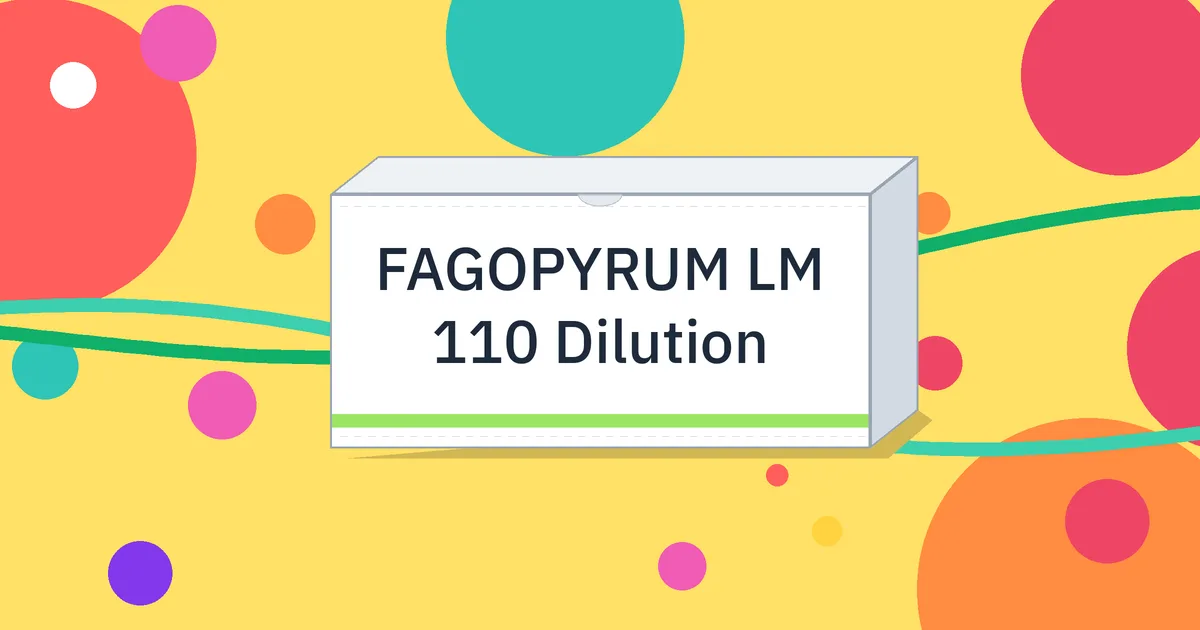Symbolbild: Packung mit der Aufschrift FAGOPYRUM LM 110 Dilution (PZN 13486783) – Verfügbarkeit und Bezug in Apotheken in Frankfurt am Main