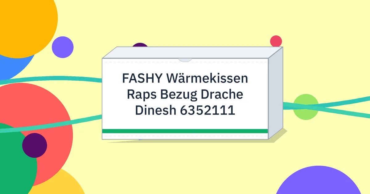 Symbolbild: Packung mit der Aufschrift FASHY Wärmekissen Raps Bezug Drache Dinesh 6352111 (PZN 19682769) – Verfügbarkeit und Bezug in Apotheken in Frankfurt am Main