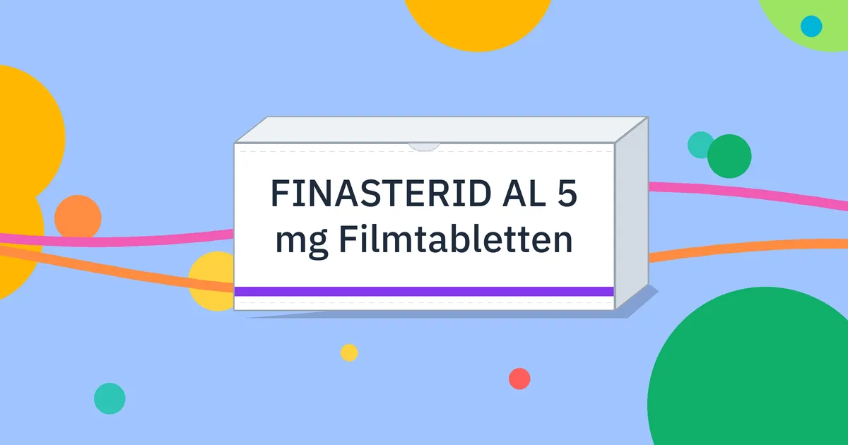 Symbolbild: Packung mit der Aufschrift FINASTERID AL 5 mg Filmtabletten (PZN 01900556) – Verfügbarkeit und Bezug in Apotheken in Frankfurt am Main