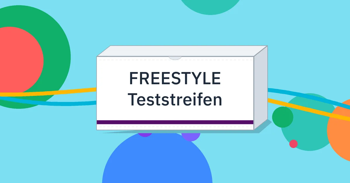 Symbolbild: Packung mit der Aufschrift FREESTYLE Teststreifen (PZN 11194355) – Verfügbarkeit und Bezug in Apotheken in Frankfurt am Main