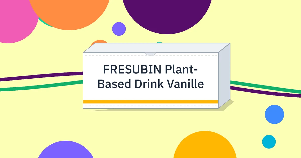 Symbolbild: Packung mit der Aufschrift FRESUBIN Plant-Based Drink Vanille (PZN 19442367) – Verfügbarkeit und Bezug in Apotheken in Frankfurt am Main