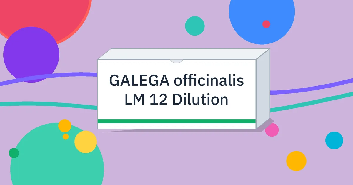 Symbolbild: Packung mit der Aufschrift GALEGA officinalis LM 12 Dilution (PZN 13495753) – Verfügbarkeit und Bezug in Apotheken in Frankfurt am Main