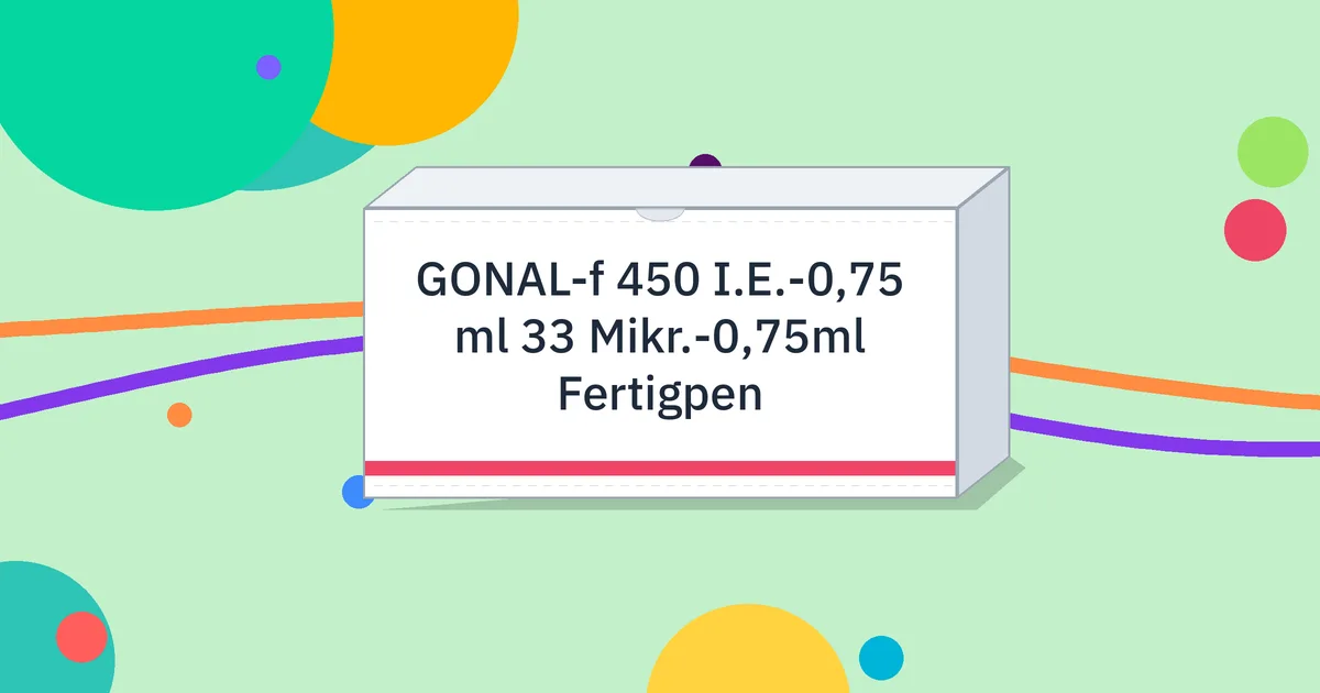 Symbolbild: Packung mit der Aufschrift GONAL-f 450 I.E.-0,75 ml 33 Mikr.-0,75ml Fertigpen (PZN 14289406) – Verfügbarkeit und Bezug in Apotheken in Frankfurt am Main