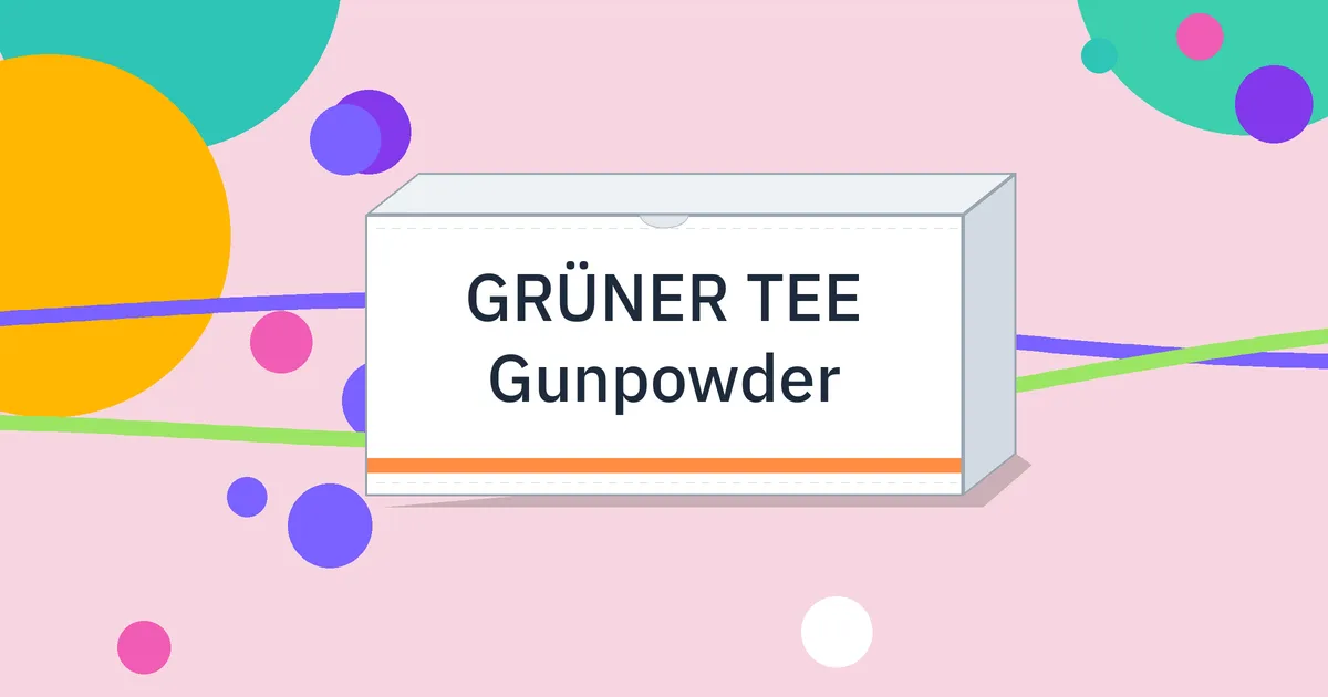 Symbolbild: Packung mit der Aufschrift GRÜNER TEE Gunpowder (PZN 08890594) – Verfügbarkeit und Bezug in Apotheken in Frankfurt am Main