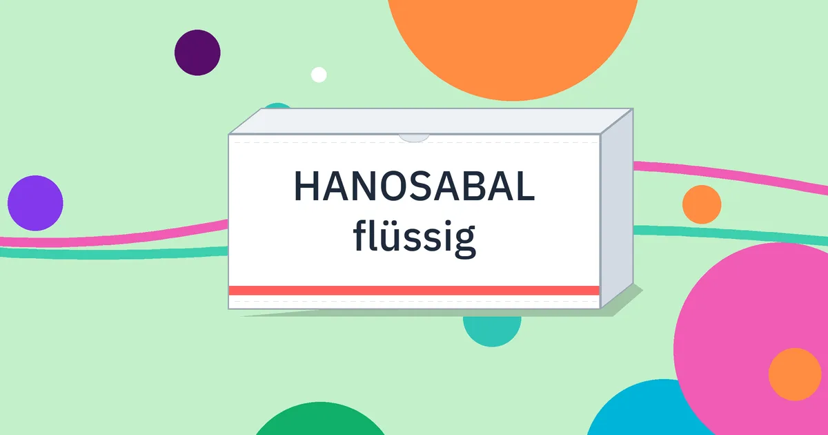 Symbolbild: Packung mit der Aufschrift HANOSABAL flüssig (PZN 06331382) – Verfügbarkeit und Bezug in Apotheken in Frankfurt am Main