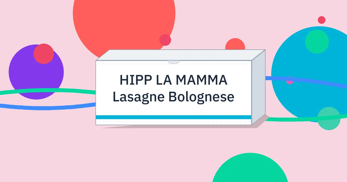 Symbolbild: Packung mit der Aufschrift HIPP LA MAMMA Lasagne Bolognese (PZN 11050389) – Verfügbarkeit und Bezug in Apotheken in Frankfurt am Main