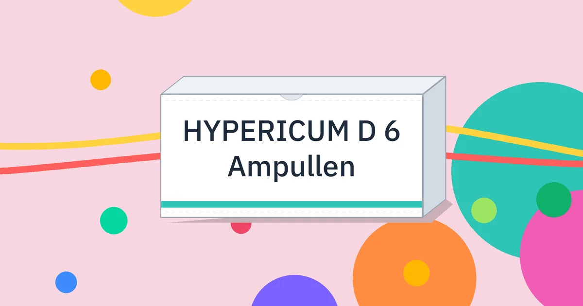 Symbolbild: Packung mit der Aufschrift HYPERICUM D 6 Ampullen (PZN 11706482) – Verfügbarkeit und Bezug in Apotheken in Frankfurt am Main