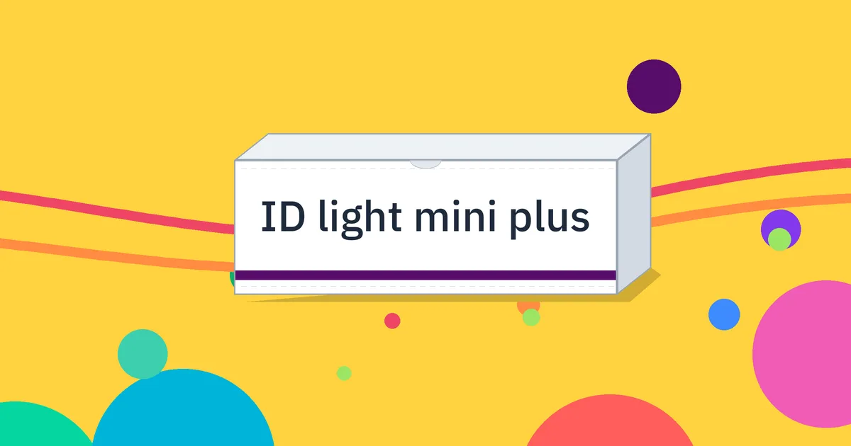 Symbolbild: Packung mit der Aufschrift ID light mini plus (PZN 09895872) – Verfügbarkeit und Bezug in Apotheken in Frankfurt am Main