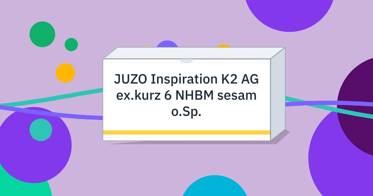 Symbolbild: Packung mit der Aufschrift JUZO Inspiration K2 AG ex.kurz 6 NHBM sesam o.Sp. (PZN 14952224) – Verfügbarkeit und Bezug in Apotheken in Frankfurt am Main