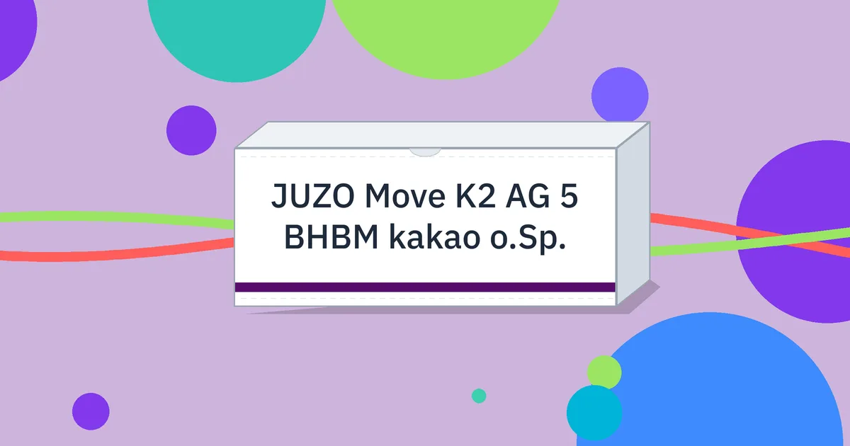 Symbolbild: Packung mit der Aufschrift JUZO Move K2 AG 5 BHBM kakao o.Sp. (PZN 18558369) – Verfügbarkeit und Bezug in Apotheken in Frankfurt am Main