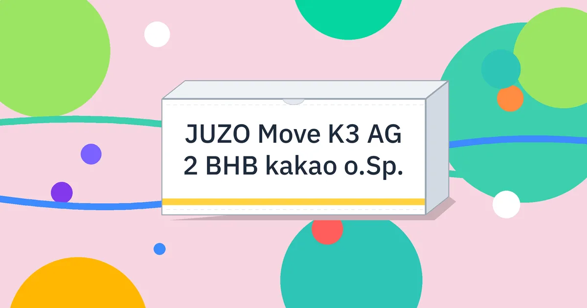 Symbolbild: Packung mit der Aufschrift JUZO Move K3 AG 2 BHB kakao o.Sp. (PZN 18589571) – Verfügbarkeit und Bezug in Apotheken in Frankfurt am Main