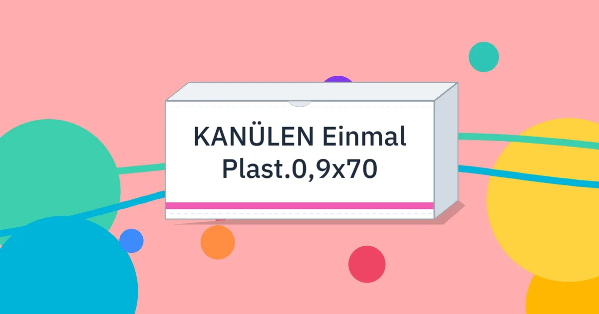 Symbolbild: Packung mit der Aufschrift KANÜLEN Einmal Plast.0,9x70 (PZN 01964036) – Verfügbarkeit und Bezug in Apotheken in Frankfurt am Main