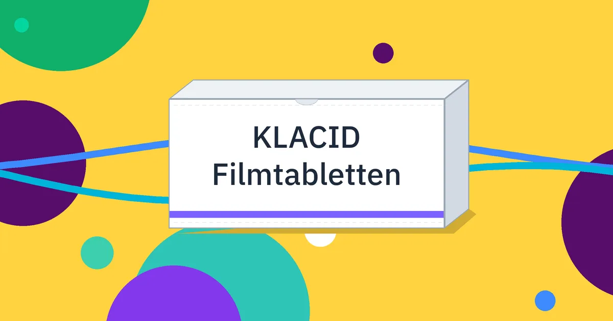 Symbolbild: Packung mit der Aufschrift KLACID Filmtabletten (PZN 03873154) – Verfügbarkeit und Bezug in Apotheken in Frankfurt am Main