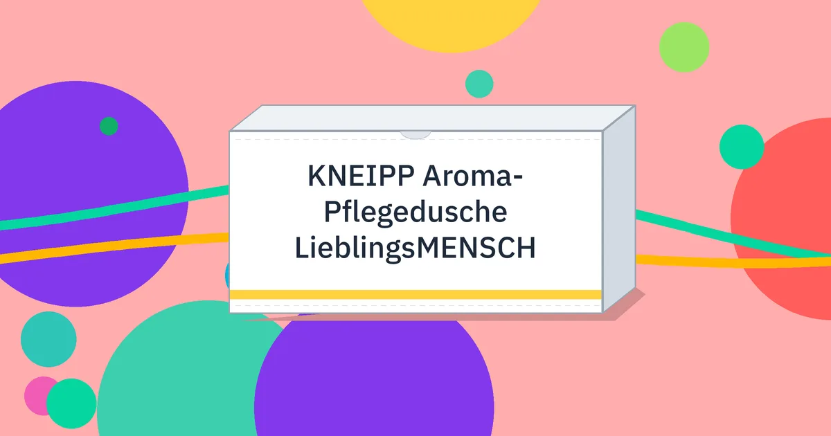 Symbolbild: Packung mit der Aufschrift KNEIPP Aroma-Pflegedusche LieblingsMENSCH (PZN 19556409) – Verfügbarkeit und Bezug in Apotheken in Frankfurt am Main