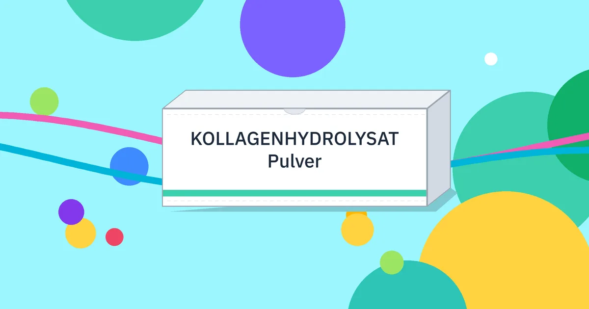 Symbolbild: Packung mit der Aufschrift KOLLAGENHYDROLYSAT Pulver (PZN 20386059) – Verfügbarkeit und Bezug in Apotheken in Frankfurt am Main