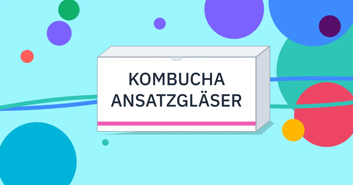 Symbolbild: Packung mit der Aufschrift KOMBUCHA ANSATZGLÄSER (PZN 11322089) – Verfügbarkeit und Bezug in Apotheken in Frankfurt am Main