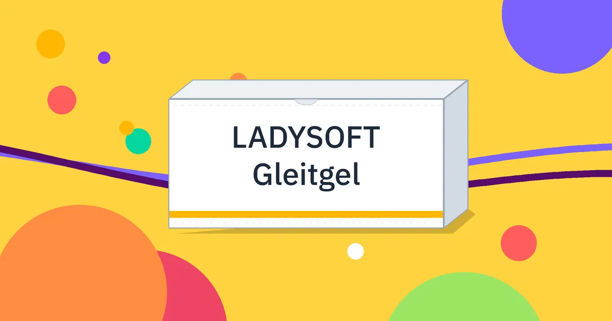 Symbolbild: Packung mit der Aufschrift LADYSOFT Gleitgel (PZN 07633398) – Verfügbarkeit und Bezug in Apotheken in Frankfurt am Main