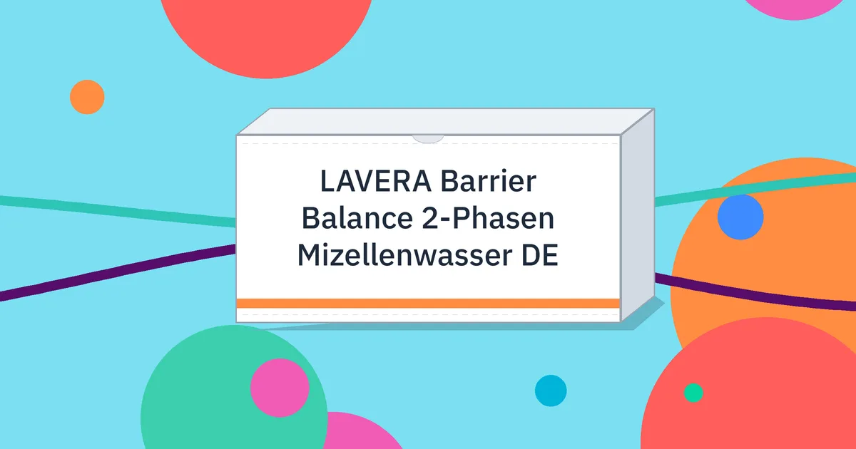 Symbolbild: Packung mit der Aufschrift LAVERA Barrier Balance 2-Phasen Mizellenwasser DE (PZN 19282432) – Verfügbarkeit und Bezug in Apotheken in Frankfurt am Main