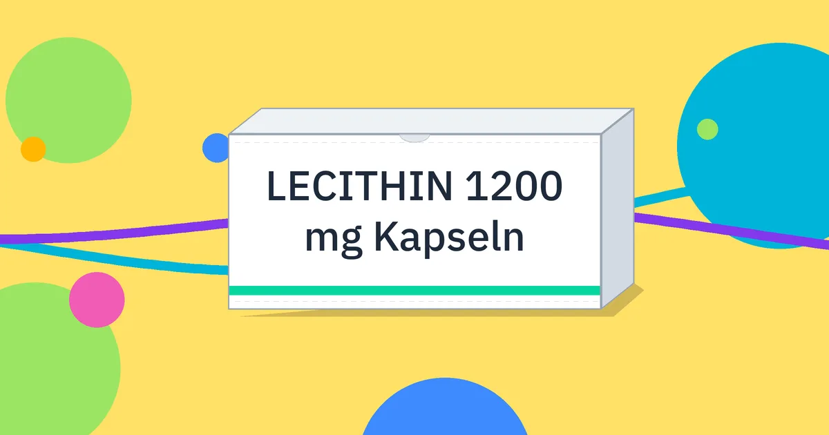 Symbolbild: Packung mit der Aufschrift LECITHIN 1200 mg Kapseln (PZN 10063510) – Verfügbarkeit und Bezug in Apotheken in Frankfurt am Main