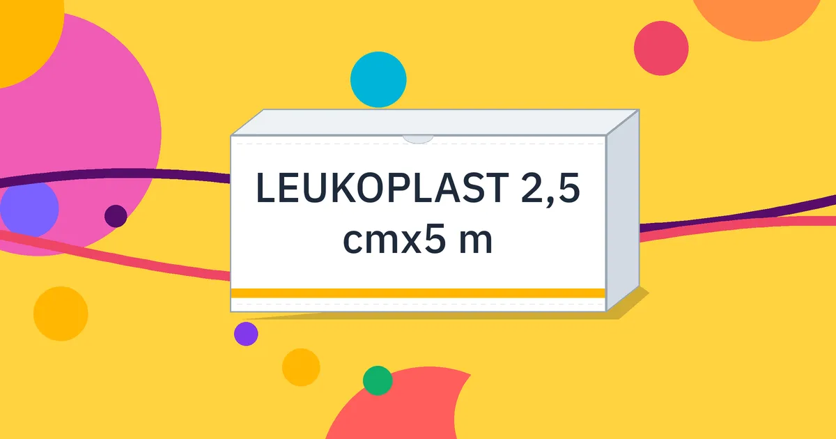 Symbolbild: Packung mit der Aufschrift LEUKOPLAST 2,5 cmx5 m (PZN 00625993) – Verfügbarkeit und Bezug in Apotheken in Frankfurt am Main