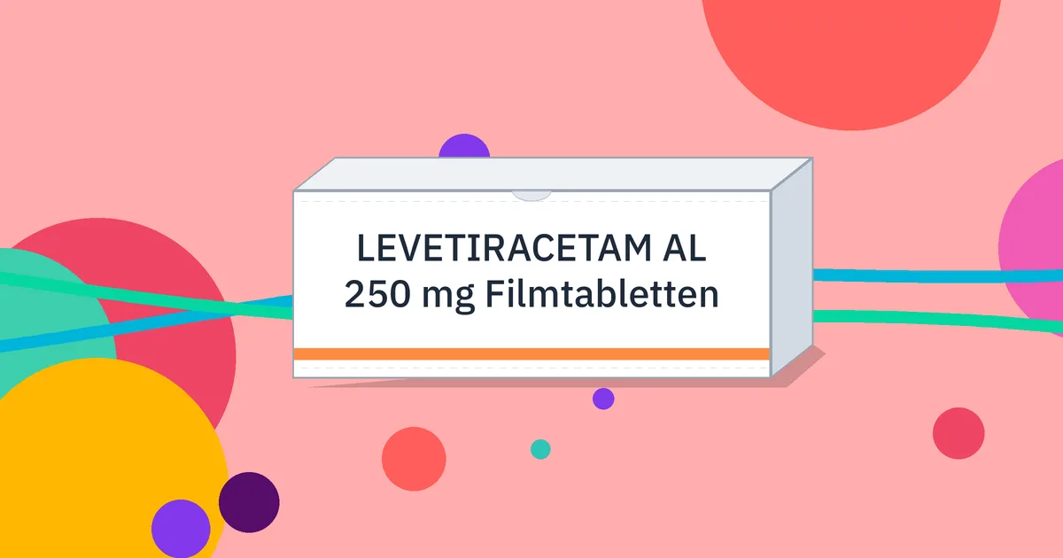 Symbolbild: Packung mit der Aufschrift LEVETIRACETAM AL 250 mg Filmtabletten (PZN 09228816) – Verfügbarkeit und Bezug in Apotheken in Frankfurt am Main