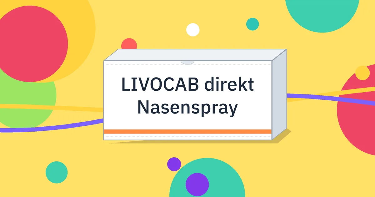 Symbolbild: Packung mit der Aufschrift LIVOCAB direkt Nasenspray (PZN 00202465) – Verfügbarkeit und Bezug in Apotheken in Frankfurt am Main
