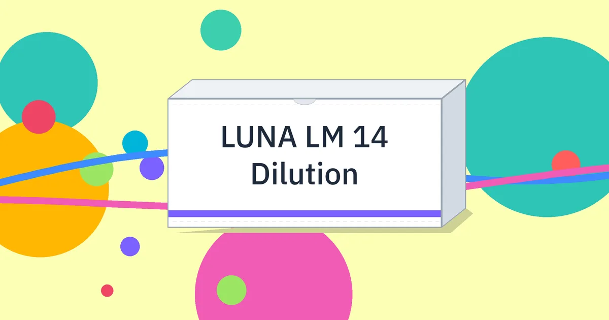 Symbolbild: Packung mit der Aufschrift LUNA LM 14 Dilution (PZN 12933903) – Verfügbarkeit und Bezug in Apotheken in Frankfurt am Main