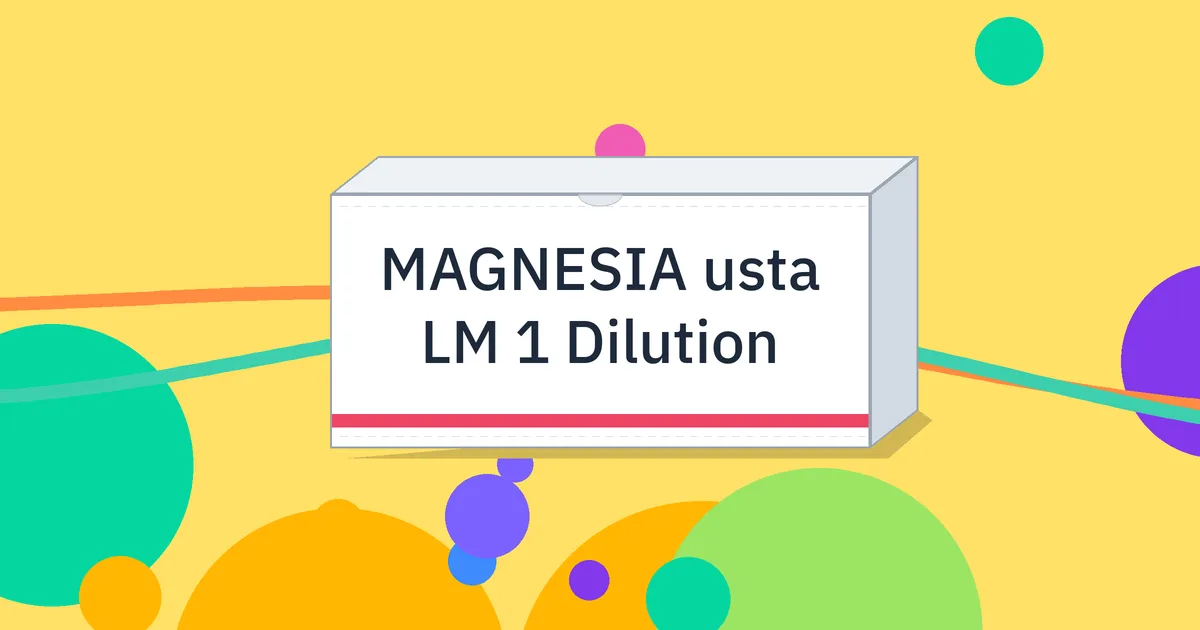 Symbolbild: Packung mit der Aufschrift MAGNESIA usta LM 1 Dilution (PZN 13538818) – Verfügbarkeit und Bezug in Apotheken in Frankfurt am Main