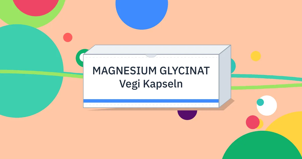 Symbolbild: Packung mit der Aufschrift MAGNESIUM GLYCINAT Vegi Kapseln (PZN 15245859) – Verfügbarkeit und Bezug in Apotheken in Frankfurt am Main