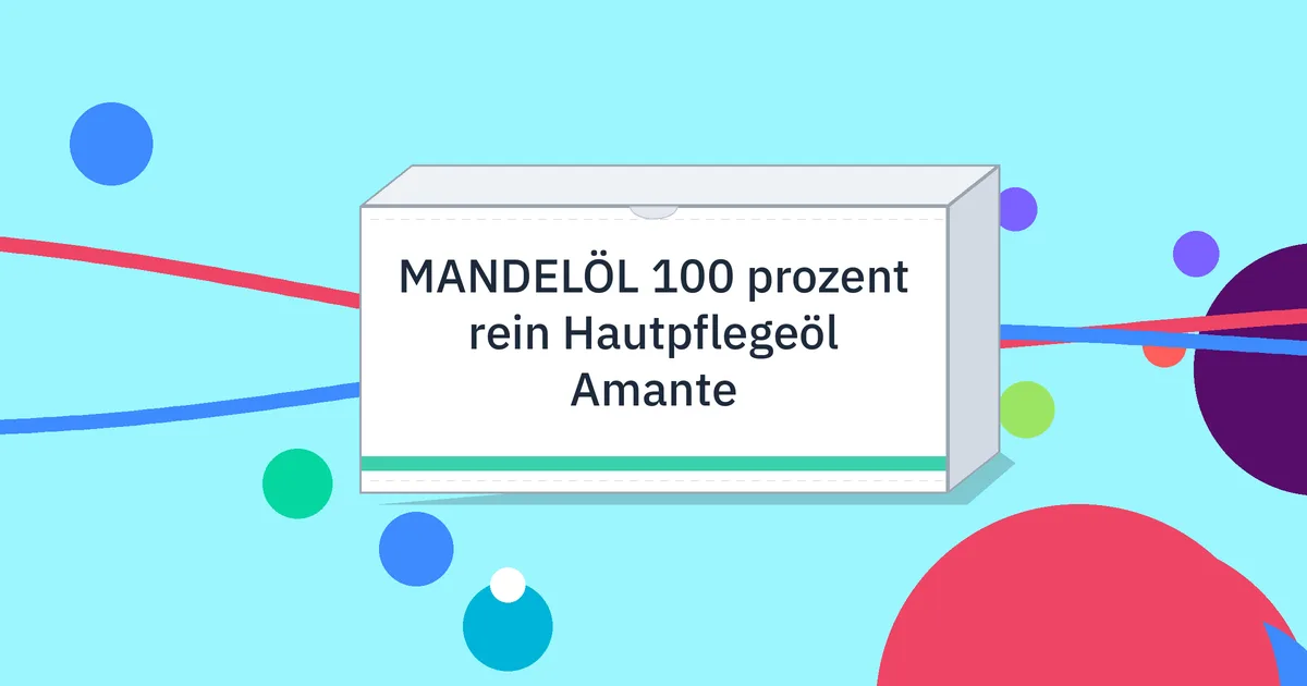 Symbolbild: Packung mit der Aufschrift MANDELÖL 100 prozent rein Hautpflegeöl Amante (PZN 14165041) – Verfügbarkeit und Bezug in Apotheken in Frankfurt am Main