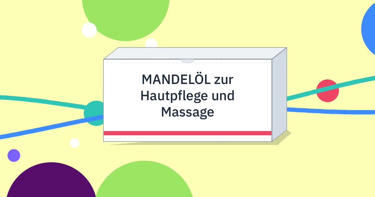 Symbolbild: Packung mit der Aufschrift MANDELÖL zur Hautpflege und Massage (PZN 17429291) – Verfügbarkeit und Bezug in Apotheken in Frankfurt am Main