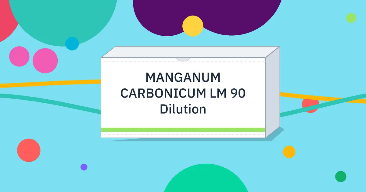 Symbolbild: Packung mit der Aufschrift MANGANUM CARBONICUM LM 90 Dilution (PZN 12943103) – Verfügbarkeit und Bezug in Apotheken in Frankfurt am Main