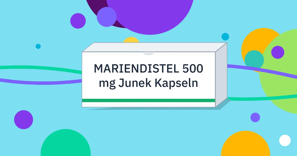 Symbolbild: Packung mit der Aufschrift MARIENDISTEL 500 mg Junek Kapseln (PZN 10051122) – Verfügbarkeit und Bezug in Apotheken in Frankfurt am Main