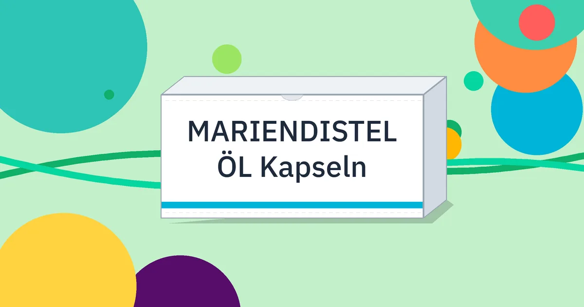 Symbolbild: Packung mit der Aufschrift MARIENDISTEL ÖL Kapseln (PZN 09307875) – Verfügbarkeit und Bezug in Apotheken in Frankfurt am Main