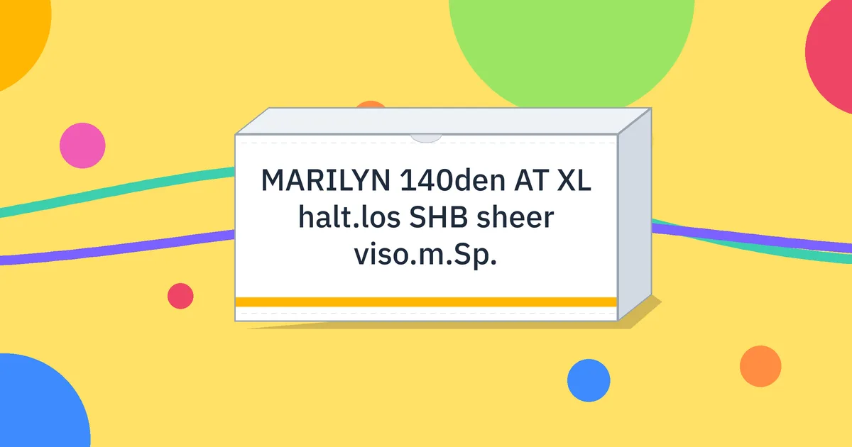 Symbolbild: Packung mit der Aufschrift MARILYN 140den AT XL halt.los SHB sheer viso.m.Sp. (PZN 16186952) – Verfügbarkeit und Bezug in Apotheken in Frankfurt am Main