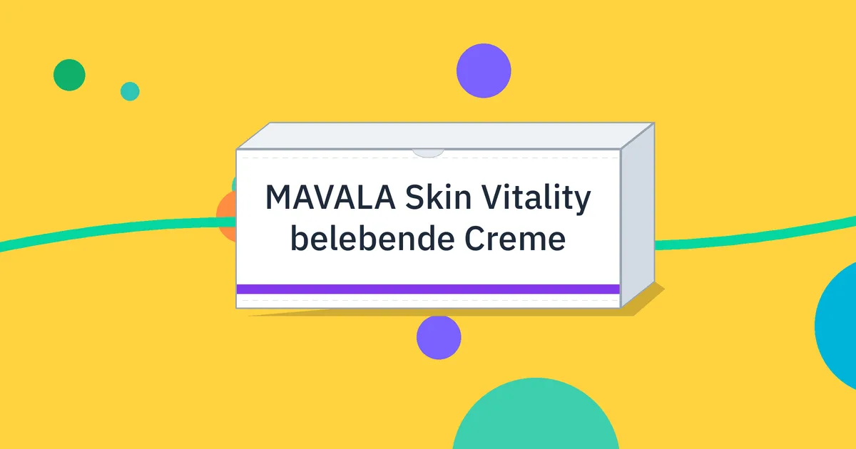 Symbolbild: Packung mit der Aufschrift MAVALA Skin Vitality belebende Creme (PZN 13694748) – Verfügbarkeit und Bezug in Apotheken in Frankfurt am Main